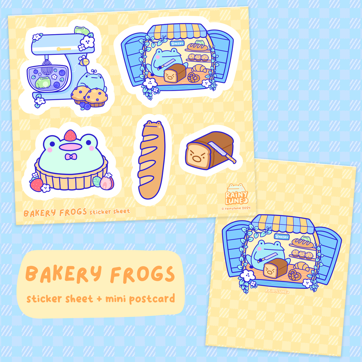 Bakery Frogs Sticker Sheet – rainylune