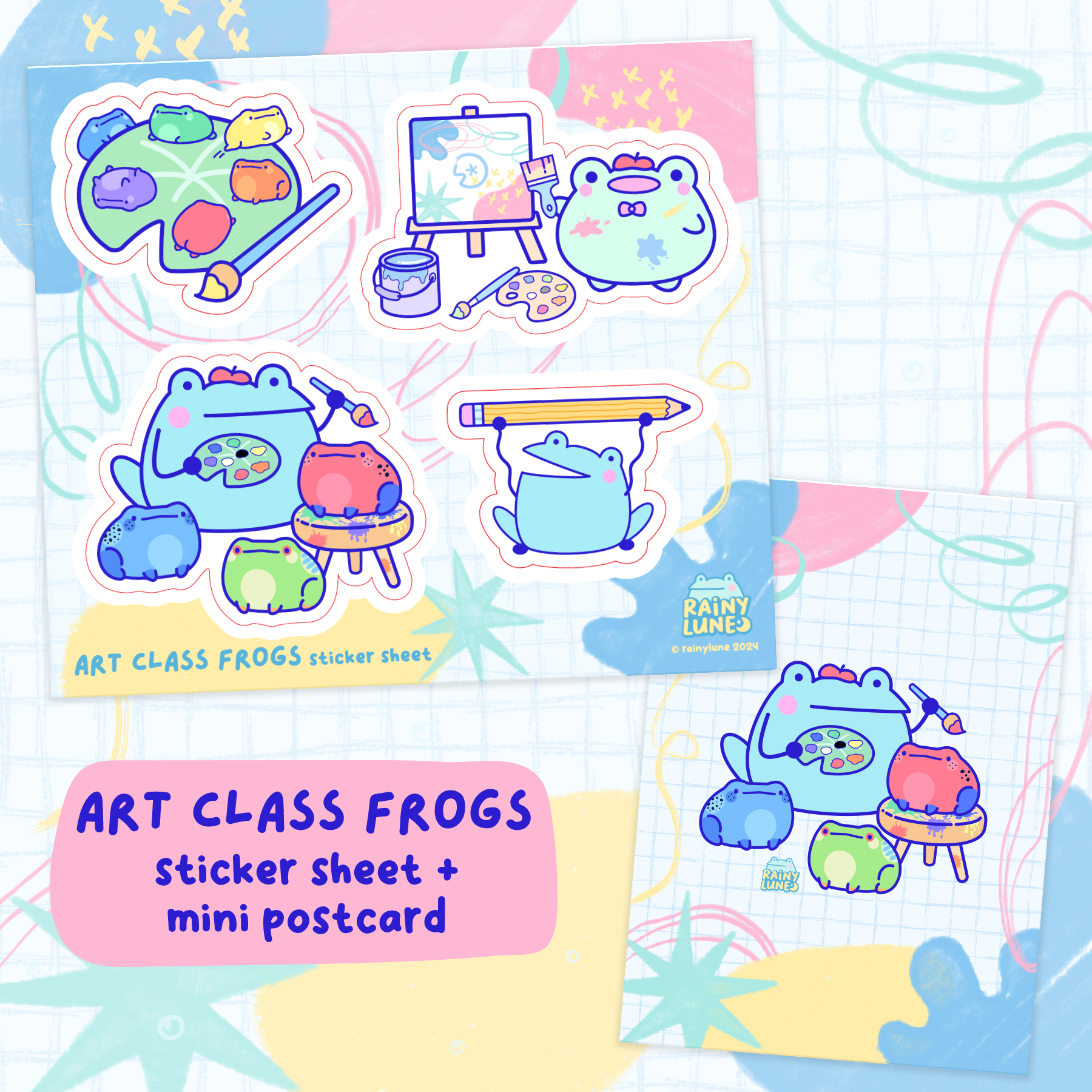 Art Class Sticker Sheet – rainylune