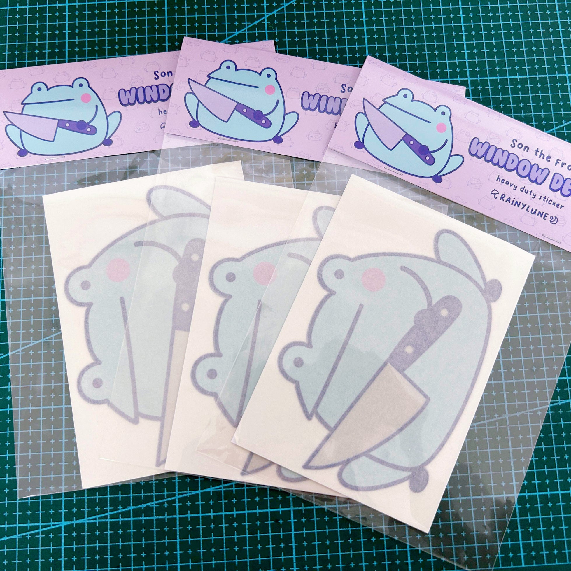 Son the Frog (with a knife) Car Sticker – rainylune