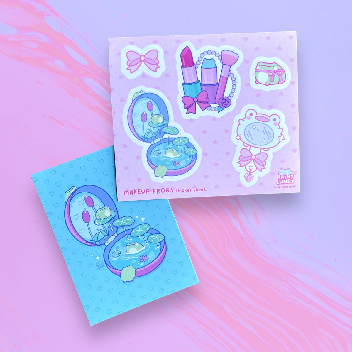 Makeup Frogs Sticker Sheet – rainylune