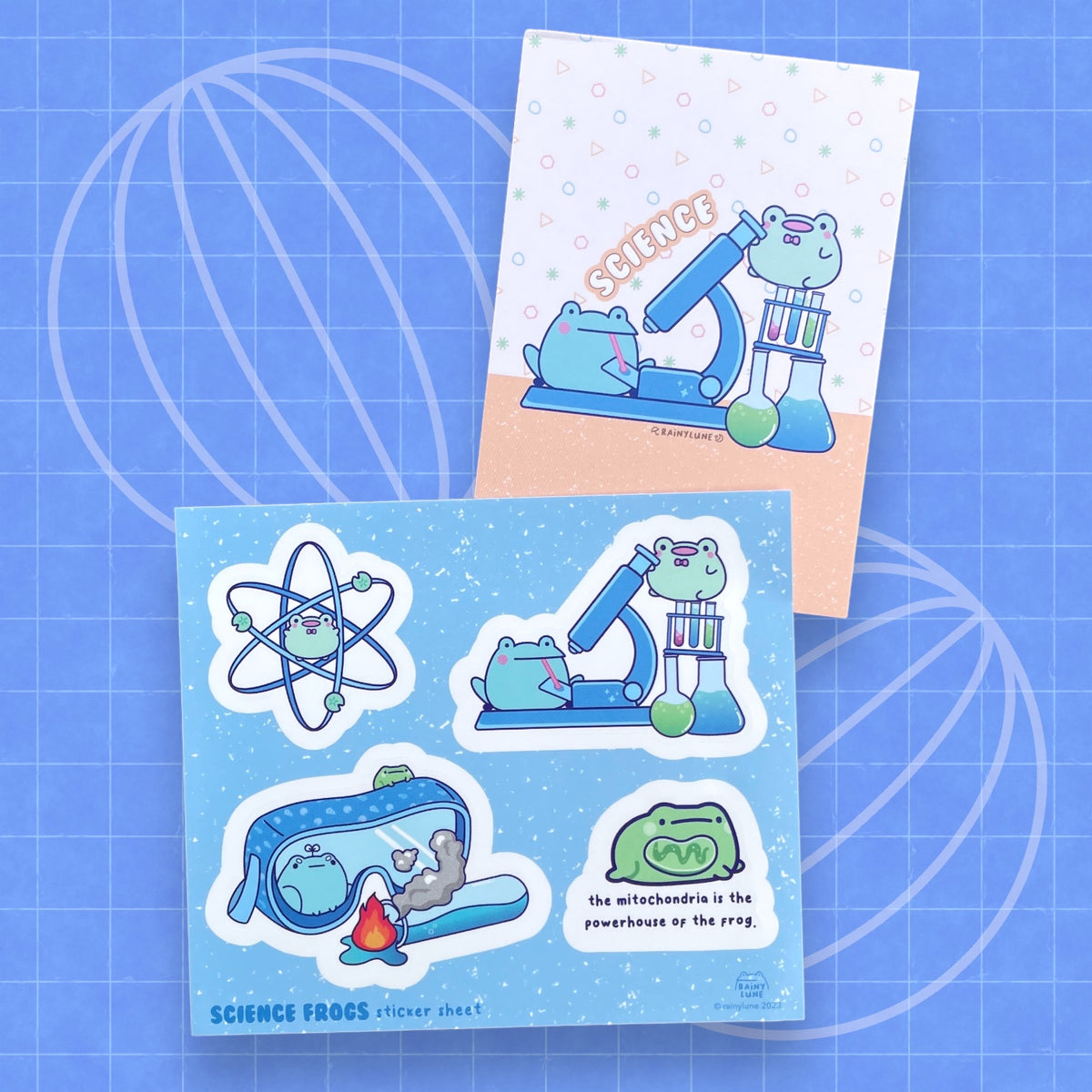 Science Frogs Sticker Sheet – rainylune