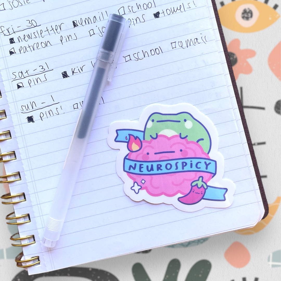 Neurospicy NPC Frog Sticker – rainylune