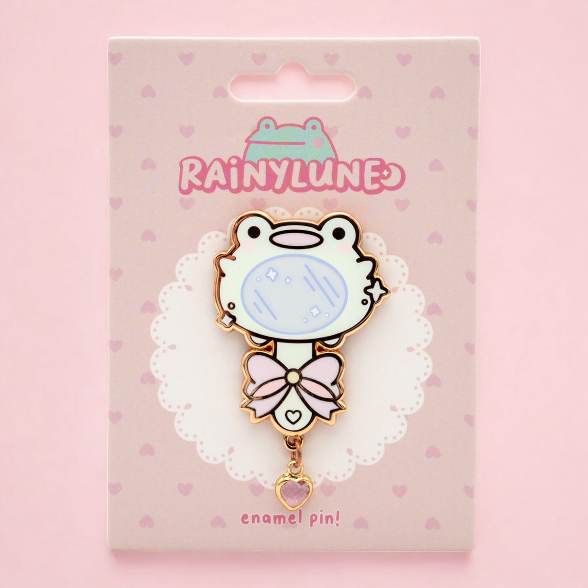 Mirror Friend the Frog Pin – rainylune