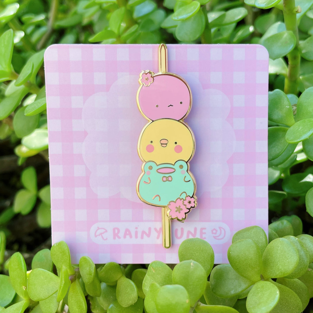 Frog & Duck Sliding Dango Pin - Komomorebi x Rainylune – rainylune