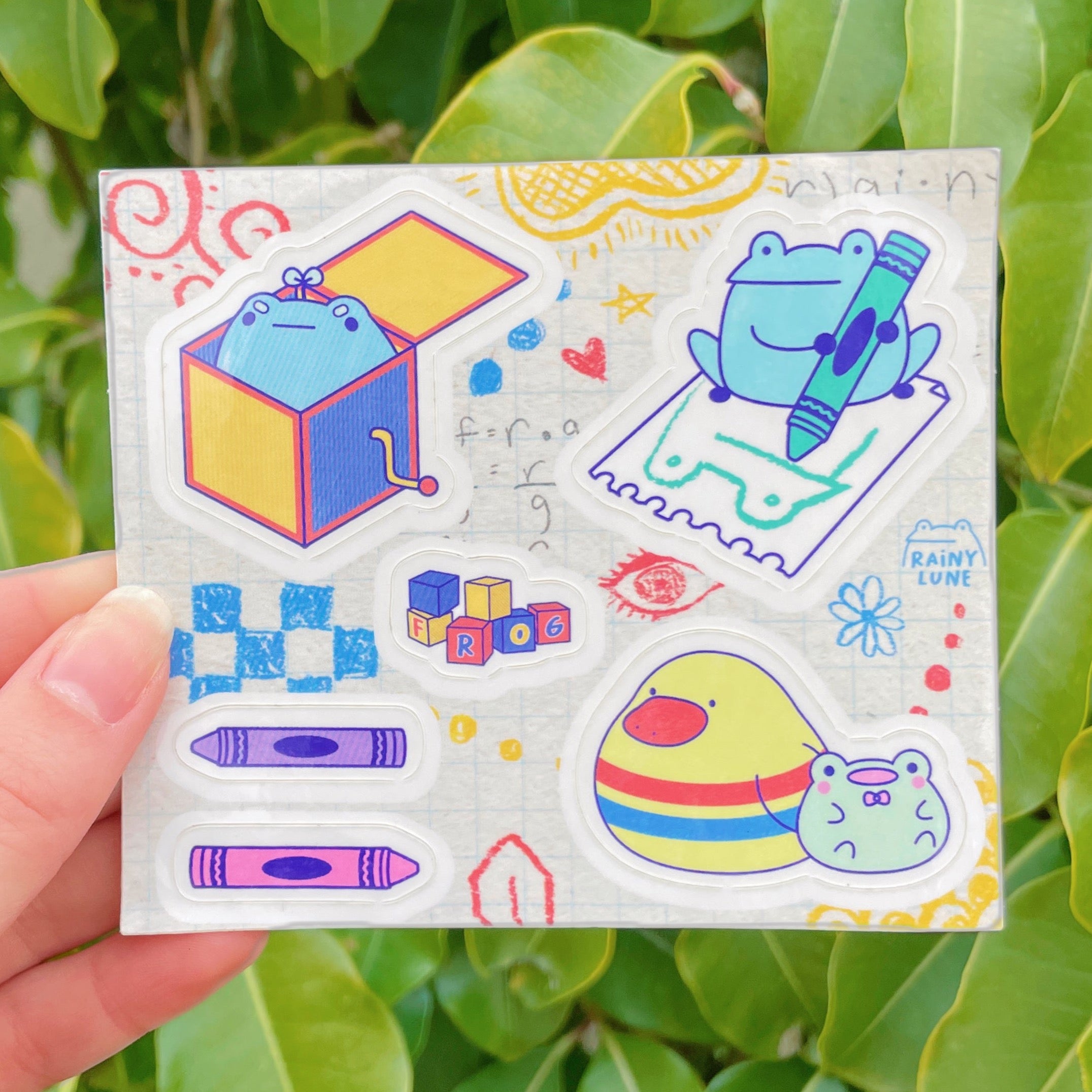Kidcore Frogs Sticker Sheet – rainylune
