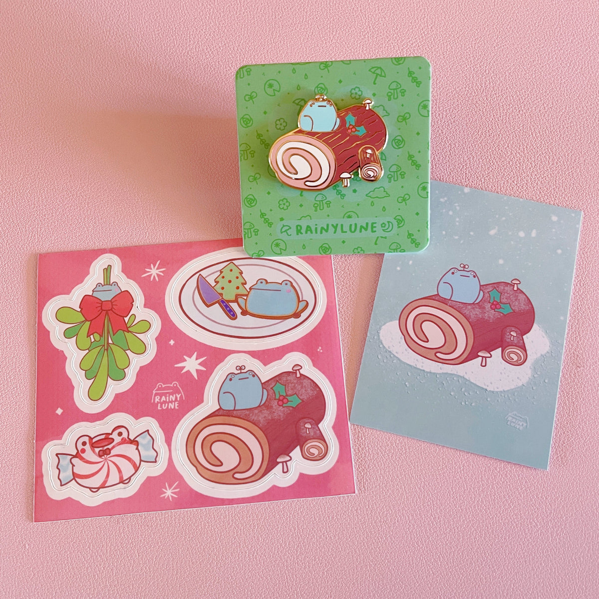 Holiday Dessert Frogs Pin + Sticker Pack - December Patreon 2021 ...