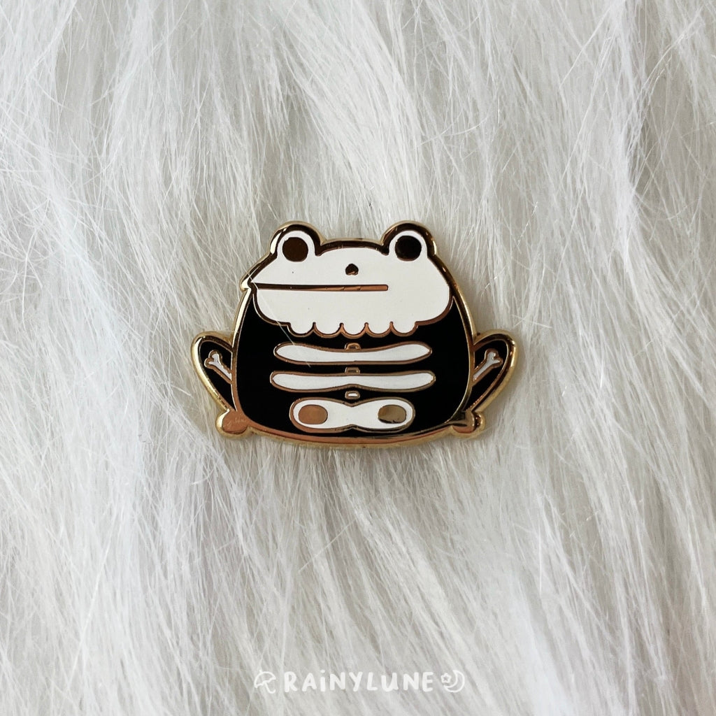 Skeleton Frog Pin – rainylune